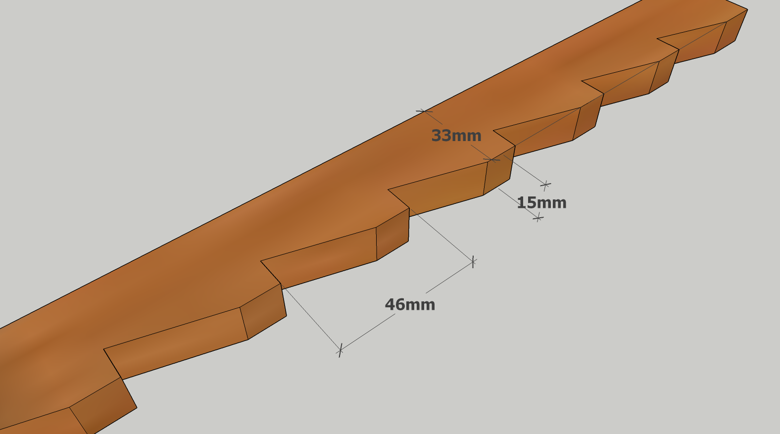 Sawtooth Shelving Support System - Oak | Sawtooth Shelf Brackets